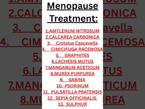 Best Homeopathic Medicine for Hot Flashes by Dr. Ali Muhammad| Top 13 Menopause Medicine