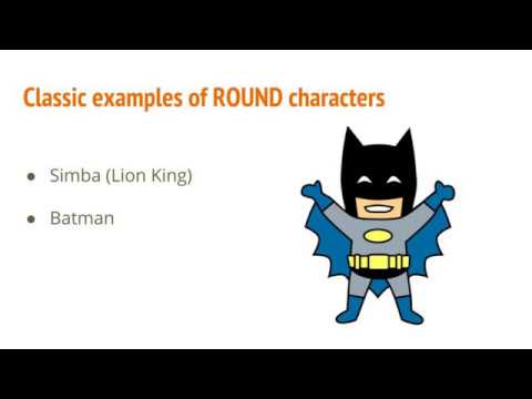 What is the difference between a FLAT and ROUND character?