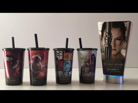 STAR WARS CHARACTER CUPS FROM SHOWCASE CINEMAS UK