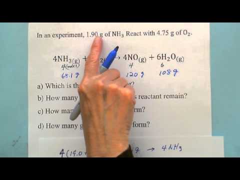 Stoichiometry: Limiting & Excess Reactant