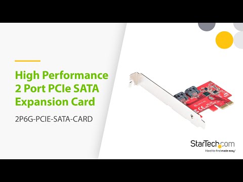 2 Port PCIe SATA Expansion Card - 6Gbps / 2P6G PCIE SATA CARD | StarTech.com