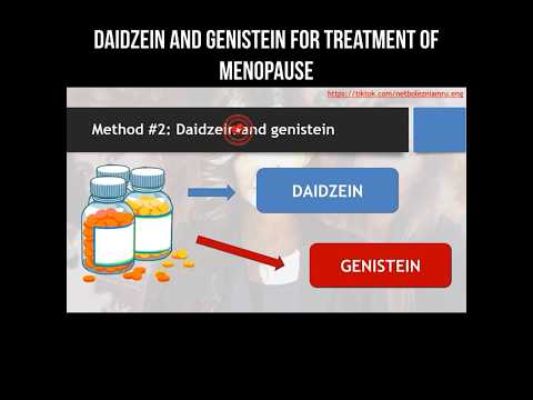 Daidzein and genistein for treatment of menopause #menopause #daidzein #genistein