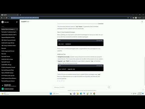 how to pip install update