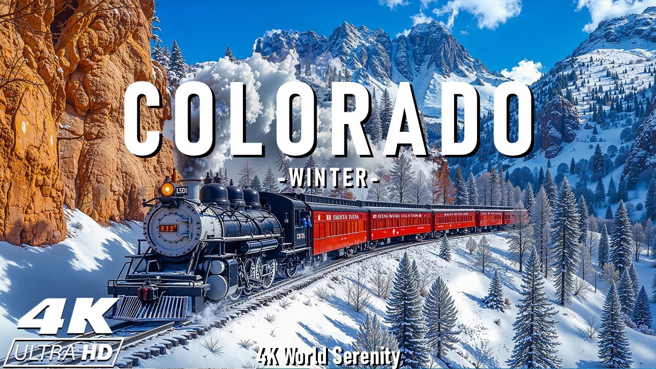 Colorado Winter Wonderlands 4K ❄ Snowy Peaks, Frosted Forests, and the Magic of the Rockies