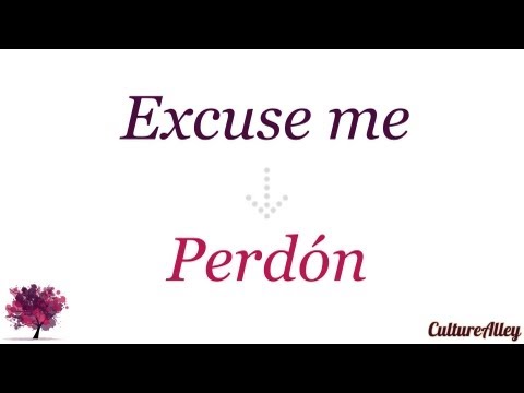 'Excuse me' in Spanish!