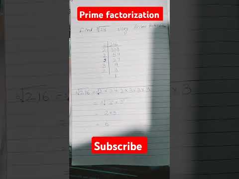 Prime factorization 216