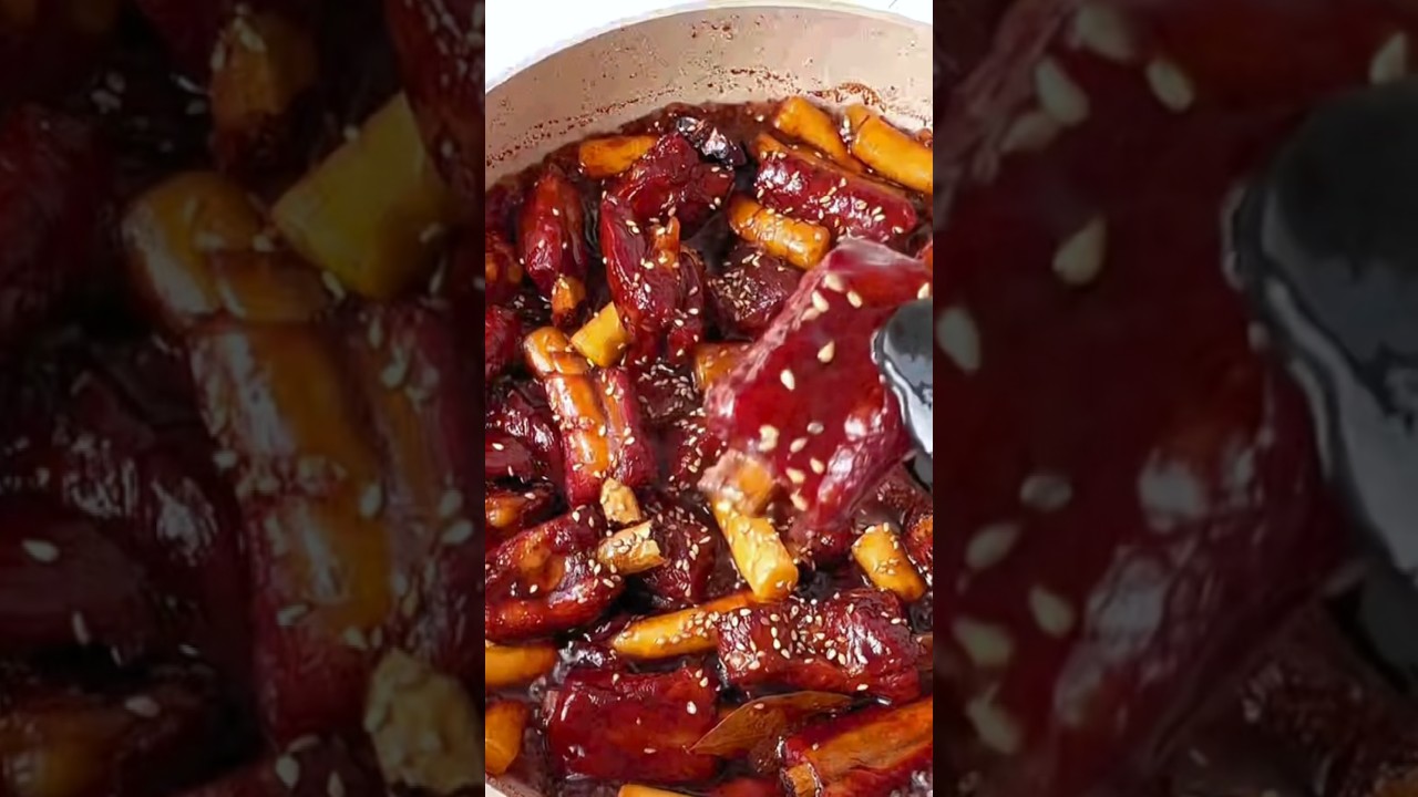 Let’s make cola ribs for breakfast #shorts #cookingvideo #cola#ribs
