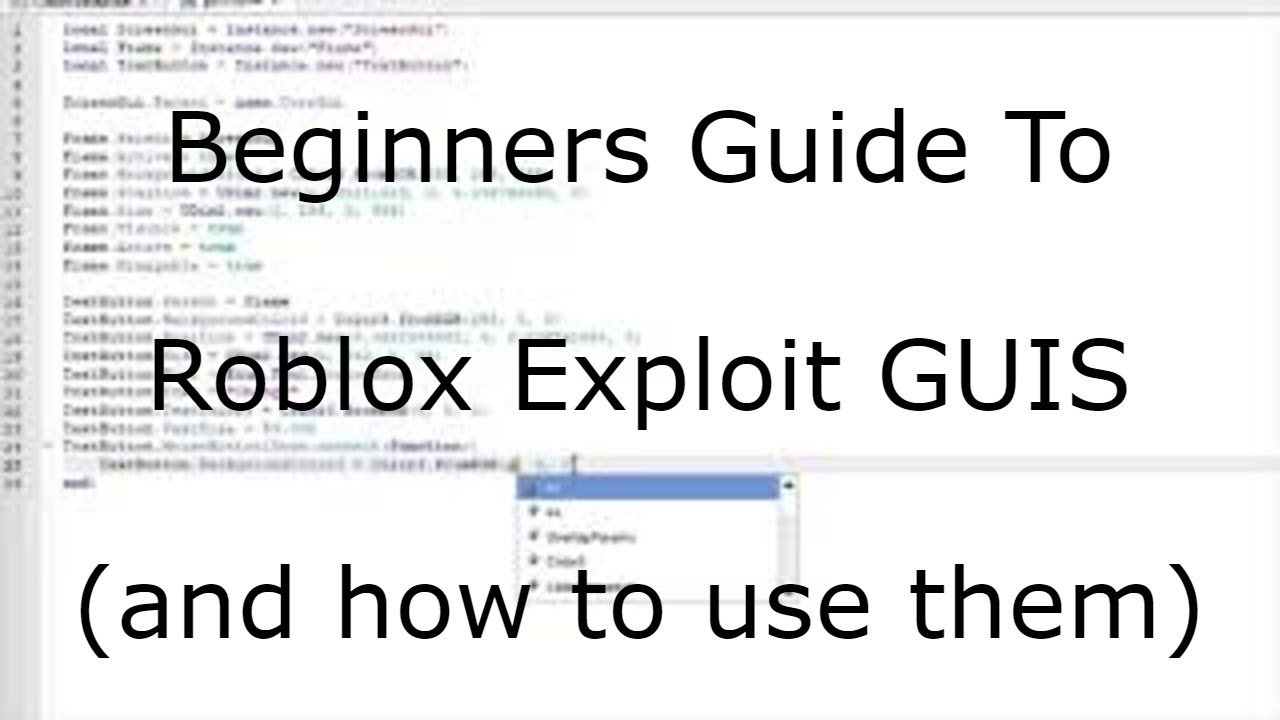 How To Script An Exploit GUI + How To Use It