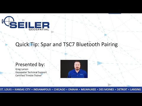 Trimble Access - How to connect the Spar Utility Locator with Trimble T10 TSC7, Win10 Connection