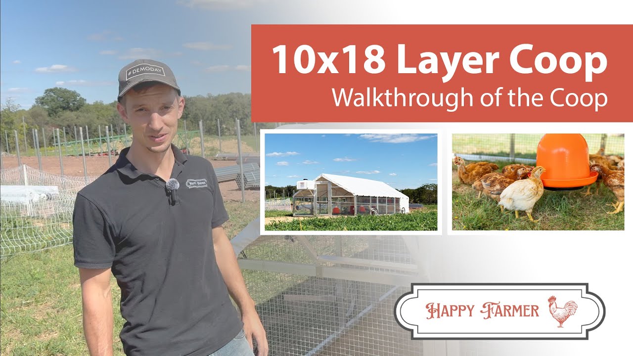 “Revolutionize Your Farming: The 10×18 Mobile Chicken Tractor That Moves With You”