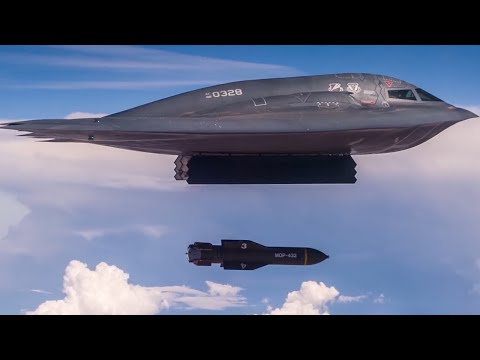 B-2 Spirit Stealth Bomber Drops GBU-57A/B Massive Ordnance Penetrator MOP Demonstration and Training