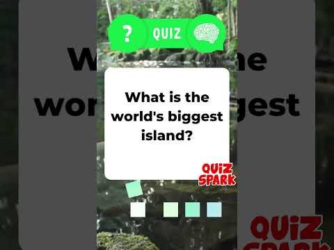 biggest island - try to answer this quiz #QuizSpark #shorts