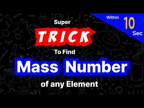 Trick To Learn Atomic Mass Number | Periodic Table Atomic Mass