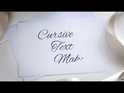 Cursive Text Maker