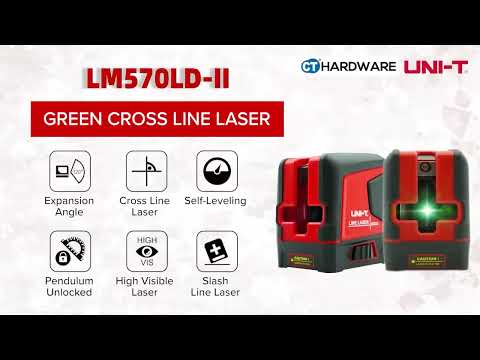 Γραμμικό αλφάδι laser με πράσινη δέσμη 2 ακτίνων UNI-T LM570LD-II ...