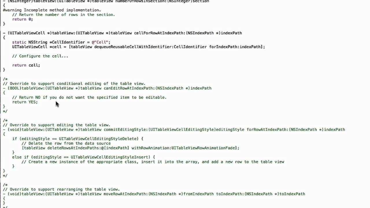 iOS Development Tutorial - Using Tableviews