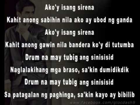 SIRENA Gloc 9 ft Ebe Dancel with lyrics