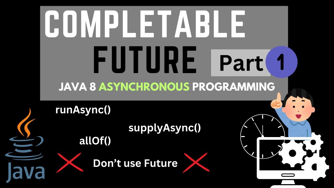 Java 8 CompletableFuture LIVE Code Demo  + Tutorial | runAsync() ,supplyAsync() | Async | Part 1