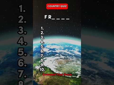 Guess these countries by their First 2 Letters? #quiz #country #shorts