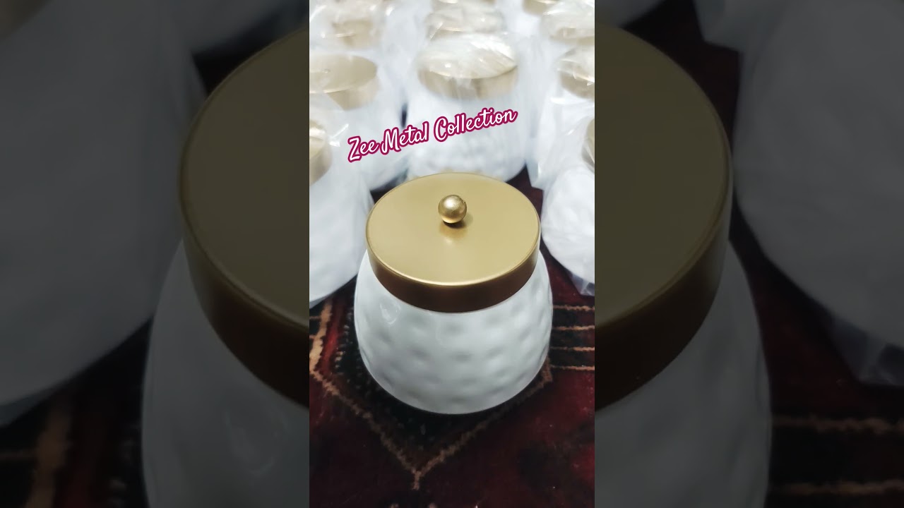 Beautiful Powder Coated Dry fruit cum multi purpose jars at Zee Metal Collection #shorts