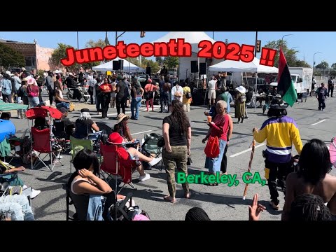 Juneteenth 2025 Festival Celebration Berkeley, CA.