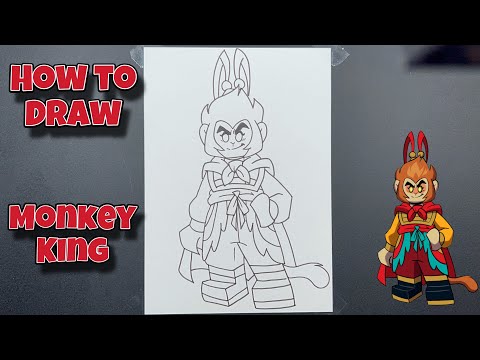 How To Draw Monkey King | Lego Monkie Kid #drawing #legomonkiekid