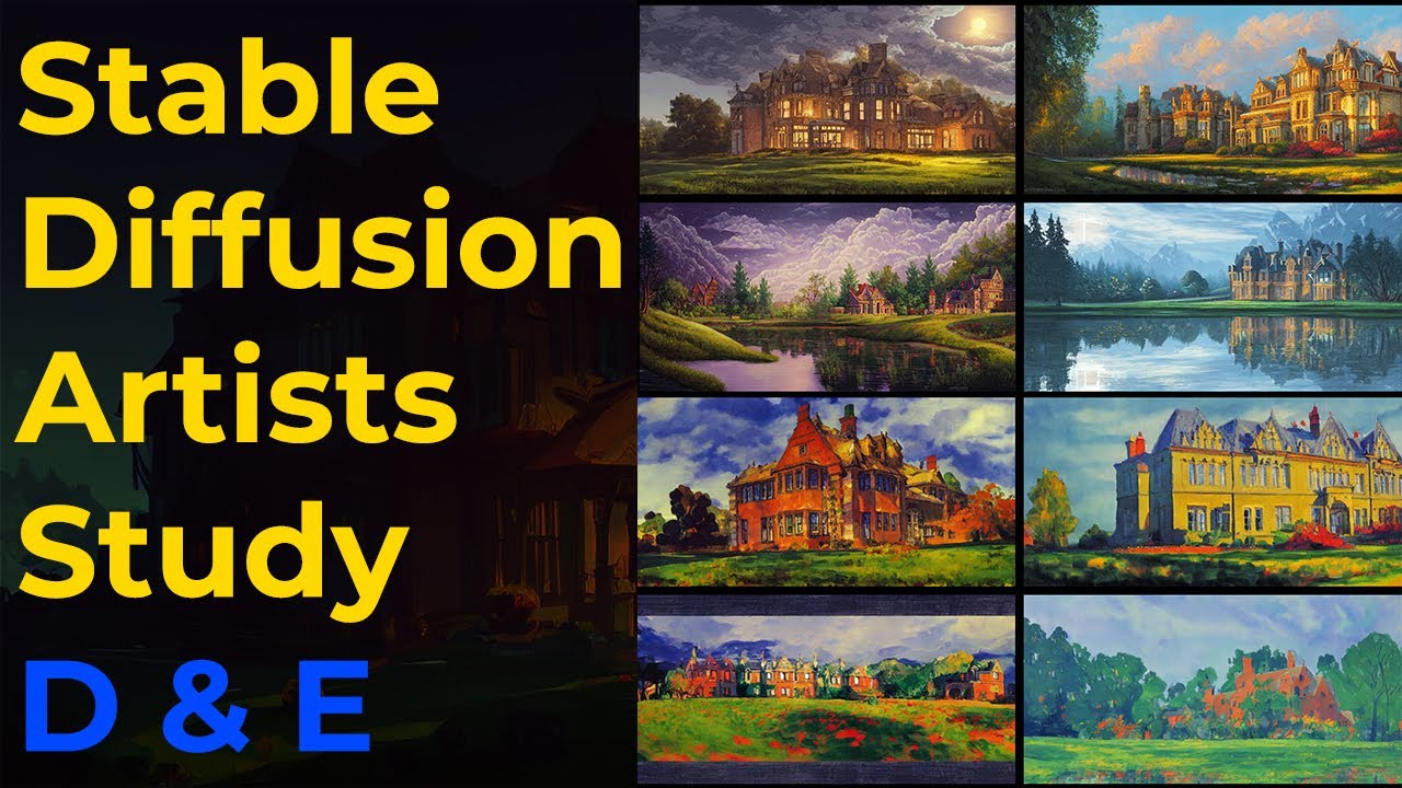 #stableDiffusion A Stable Diffusion Artist Study [ D & E ]