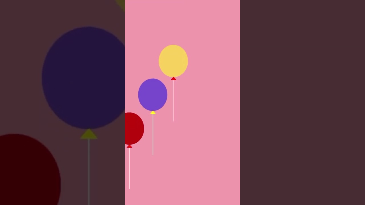 Birthday balloon using #css #js #htlm #trending #animation #beginners #shortfilm #like #subscribe