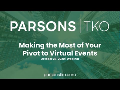 Making the most of your pivot to virtual events