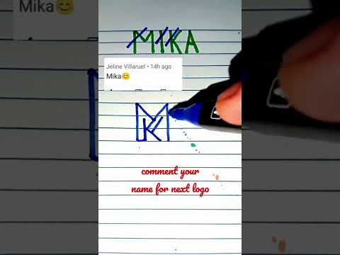 MIKA NAME LOGO NEXT? #shortsfeed #video #2022 #artwork #art #shorts@jeline villaruel