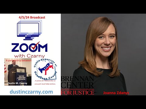 Zoom with Czarny: The Brennan Center’s Joanna Zdanys – Dustin M. Czarny