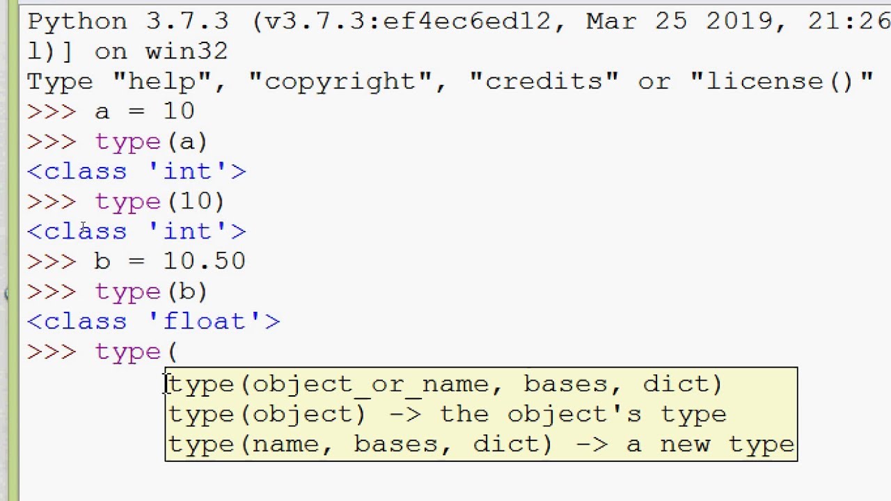 Python Tutorials - Python Data Types and Keywords