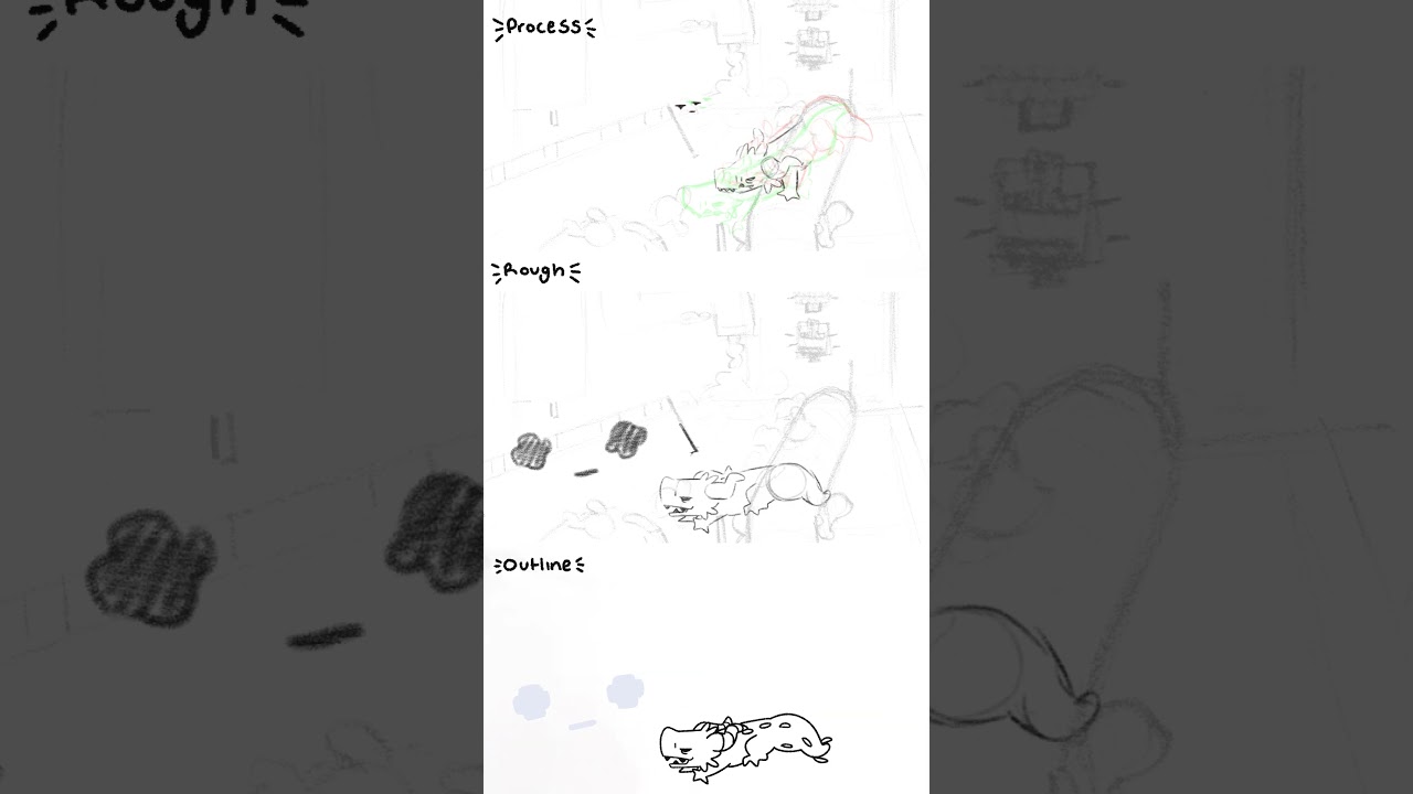 Average Watcher Encounter Animation Process  #animation #rainworld