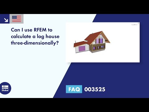 FAQ 003525 | Can I use RFEM to calculate a log house three-dimensionally?
