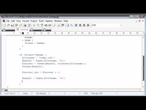 Learn Beginner PHP Tutorial 95 Creating a File Based Unique Hit Counter Part 3 - Mind Luster