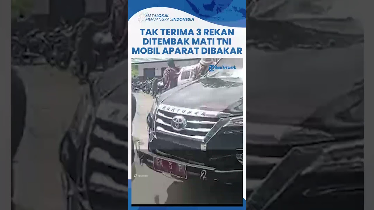 Suasana Mencekam Warga Rusak hingga Bakar Mobil Aparat Papua, Tak ...