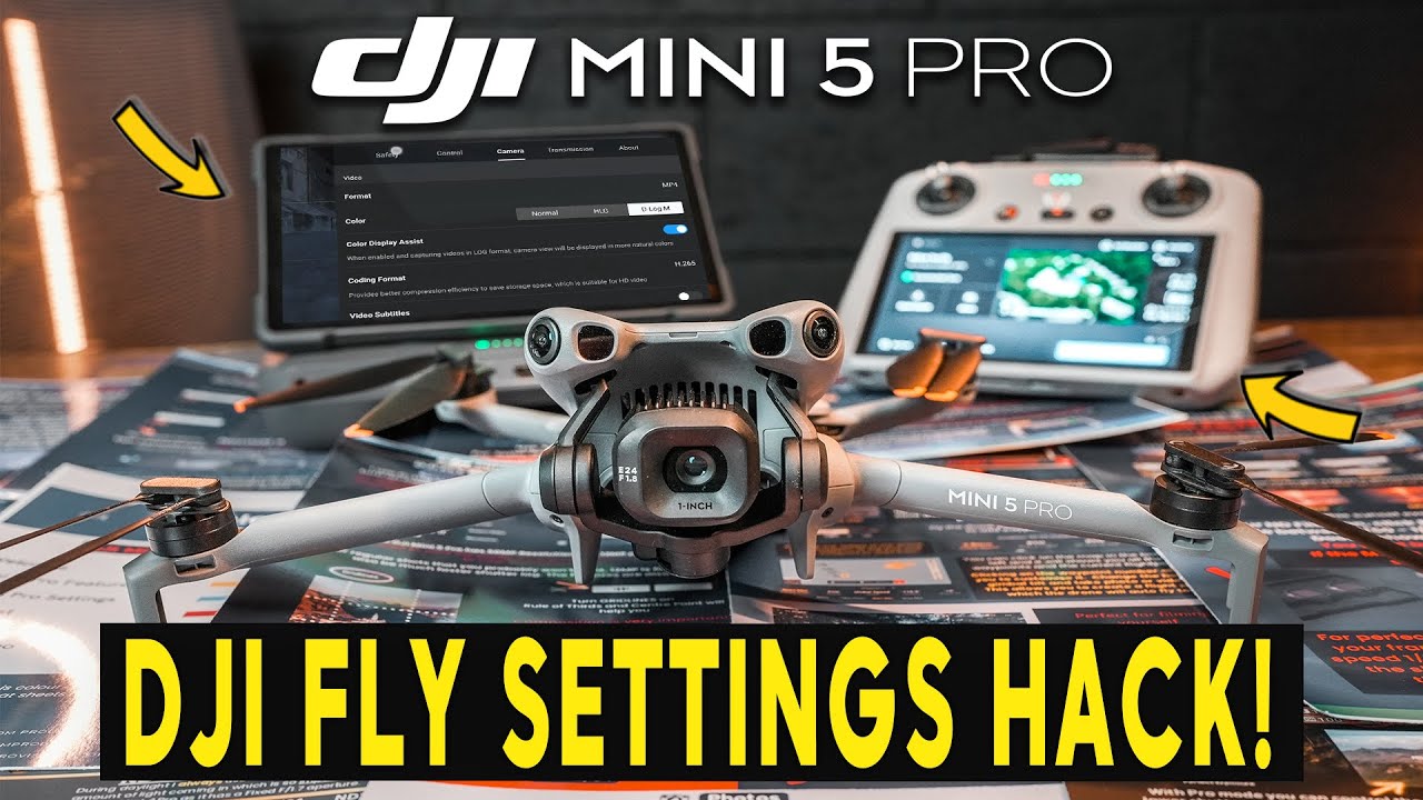 DJI FLY SETTINGS Cheat Sheets - BEST SETTINGS TO USE - DJI Mini 5 Pro