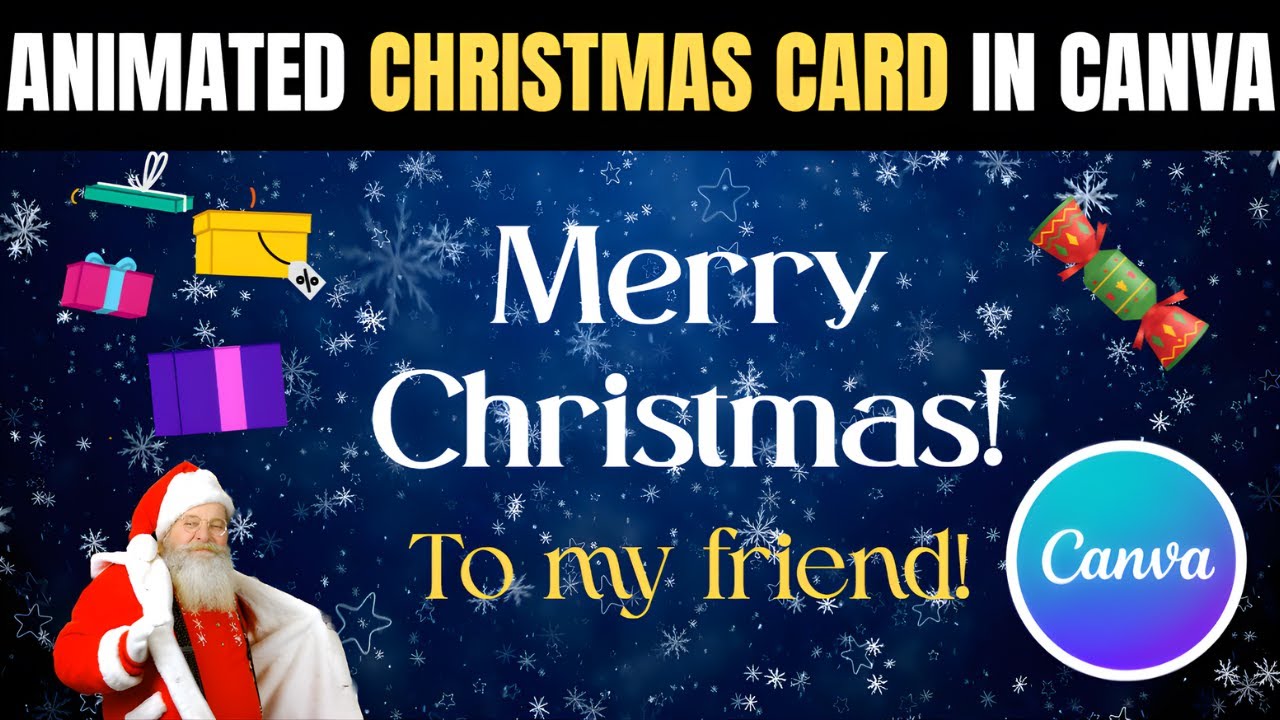 How to create an animated Christmas card in Canva | EASY Tutorial!