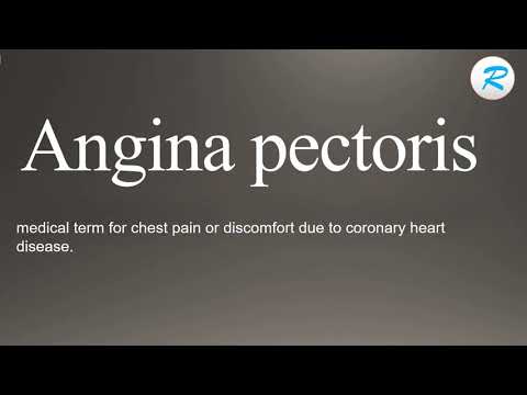How to pronounce Angina pectoris