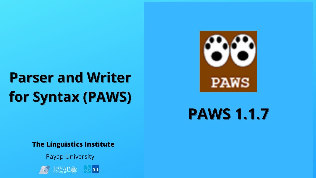 Introduction to The Parser and Writer for Syntax (PAWS)