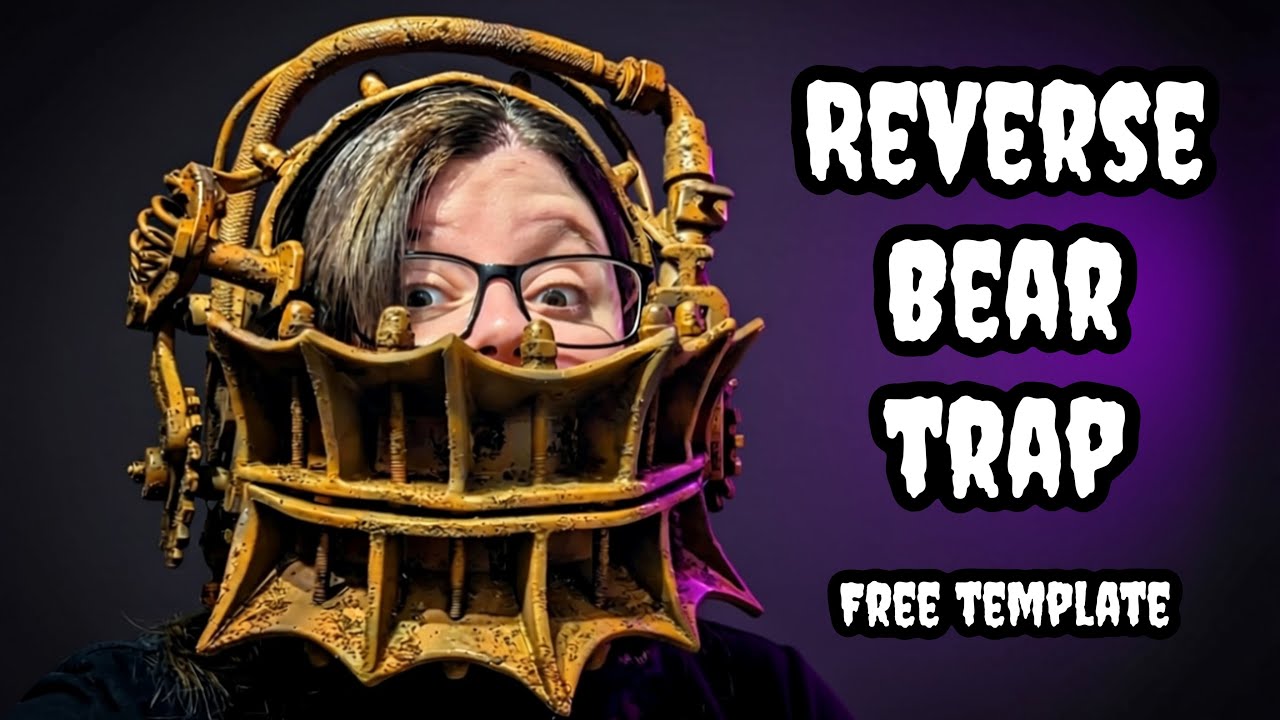 How To Make A Reverse Bear Trap from EVA foam ( FREE Template)