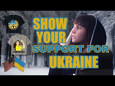 I Stand With Ukraine Hats, shirts, Pins, Buttons, Culture, Food and More.