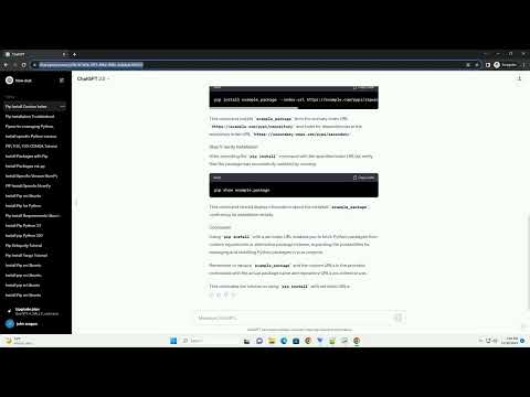 pip install set index url