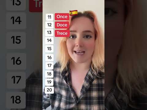 Numbers 11-20 in Español 🇪🇸 #learnspanish