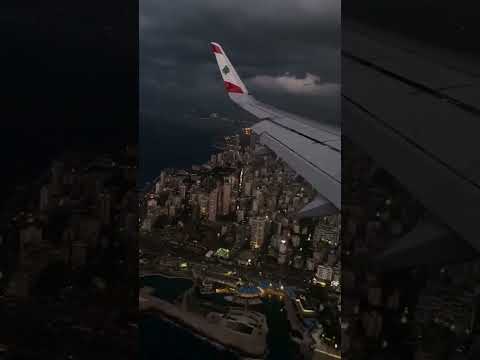 Landing at Beirut International Airport, Lebanon #shorts
