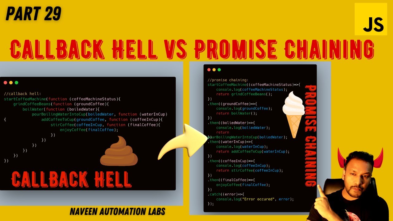 #29 - CallBack Hell Vs Promise Chaining in JavaScript