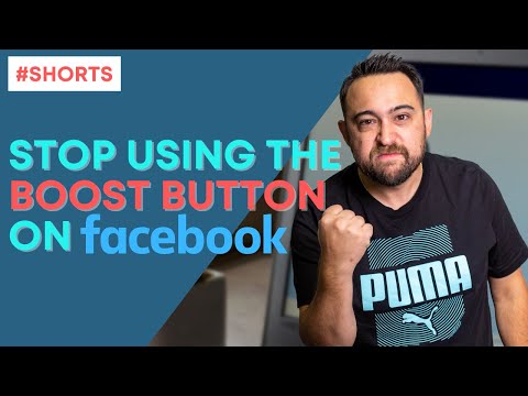 Stop Using The Boost Button On Facebook! #Shorts