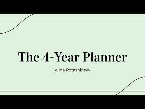 The 4-Year Planner | WPI HCI blog