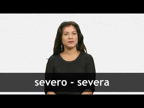 English Translation of “SEVERO” | Collins Spanish-English Dictionary