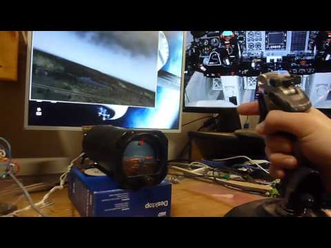 AST-300 Attitude indicator X-Plane demo, Arduino + Python + Ethernet Interface